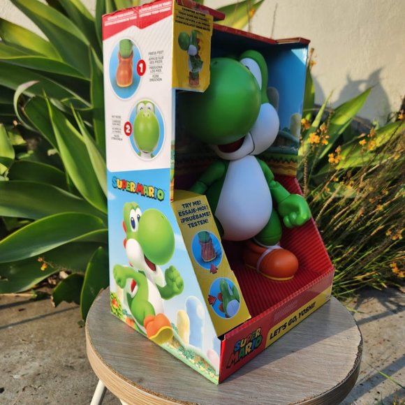 Nintendo | Toys | New Nintendo Super Mario Lets Go Yoshi 2 Tall ...